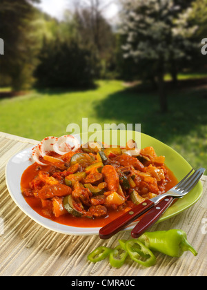 letcho, vegetable stew (Hungary Stock Photo - Alamy