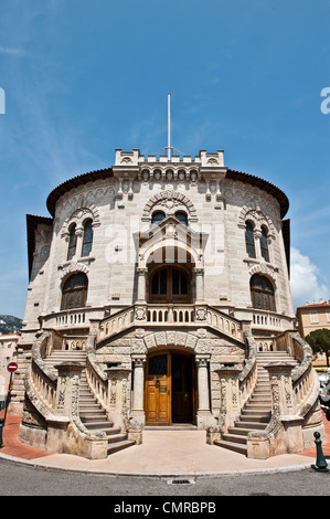 The Palacio de Justicia in Monaco. Courthouse with beautiful circular ...