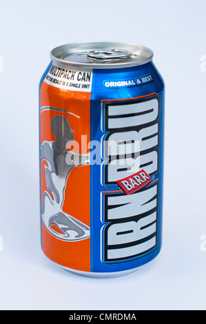 Can of Irn Bru on a white background Stock Photo - Alamy
