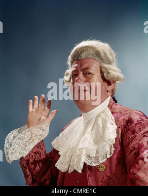 1960s MAN WEAR 18TH CENTURY COLONIAL COSTUME WIG PERIWIG PORTRAIT ...