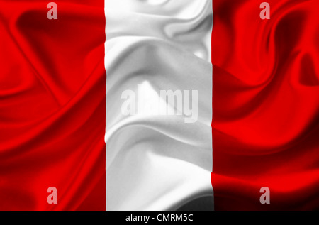 Peru waving flag Stock Photo - Alamy