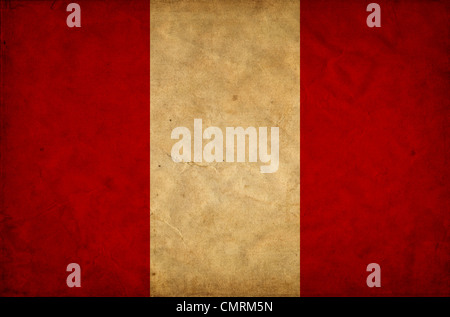Peru grunge flag Stock Photo - Alamy