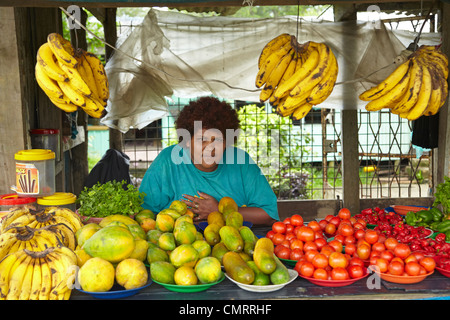 suva market fruit & vegetables, fiji Stock Photo - Alamy