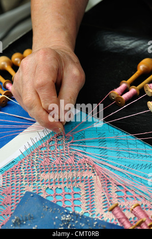 Belgium, Flanders, Bruges, a Lace Maker Working Stock Photo - Alamy