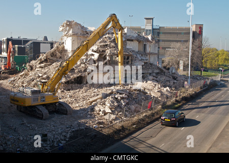 Demolition of "Crinoline House" in Rotherham Town Centre Stock Photo ...