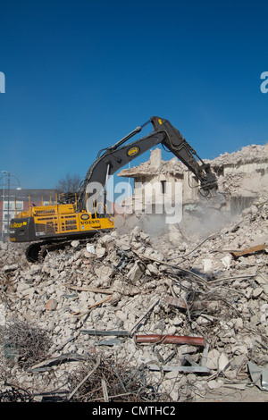 Demolition of "Crinoline House" in Rotherham Town Centre Stock Photo ...