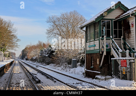 Sturry railway station & signal box, Sturry, Canterbury, Kent, UK Stock ...