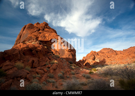Interesting rock formations in the Valley of Fire State Park. Nevada ...