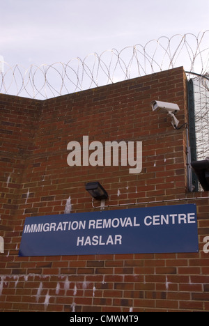 Main entrance to the Immigration Removal Centre, Haslar, Gosport ...