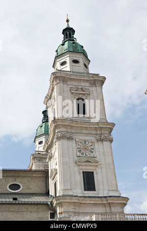 Beautiful shot of a white stone cathedral on blue sky background Stock ...