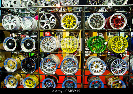 Magneto wheels on display at The 33th Bangkok International Motor Show ...