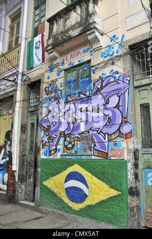 painted house, Lapa, Rio de Janeiro, Brazil Stock Photo - Alamy