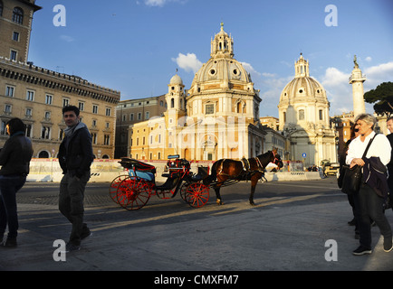 An ancient Roman road with carriage wheel ruts and a roadblock in ...