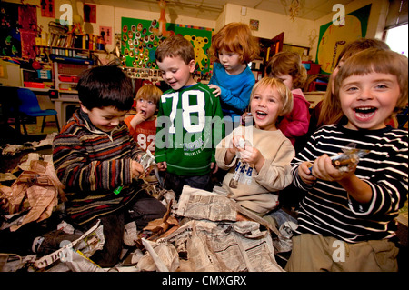 Children playing pass the parcel Stock Photo - Alamy