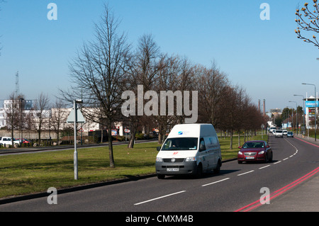 The Purley Way dual carriageway in Croydon, UK. A major out of town ...