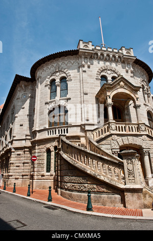 The Palacio de Justicia in Monaco. Courthouse with beautiful circular ...