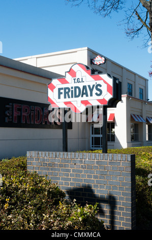 TGI Fridays restaurant and bar in Leicester Square, London, UK Stock ...