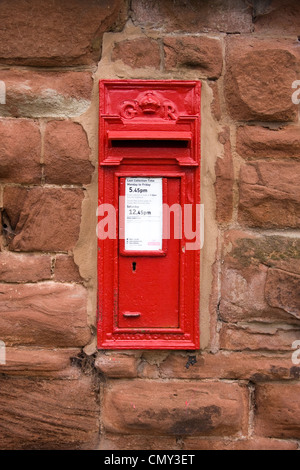 G R Postbox at Chester Stock Photo - Alamy