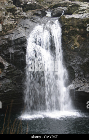 Mountain waterfalls Falls of Falloch Loch Lomond Scotland UK Stock ...