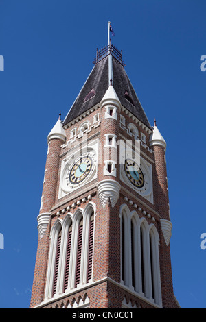 Australia, Western Australia, Perth. The clock tower entrance to Stock ...