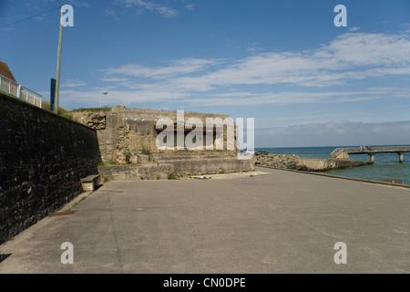 German blockhouse WN72 by the National Guard Memorial at Vierville draw ...
