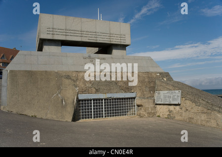 National Guard Memorial at Vierville draw on Omaha Beach built on ...