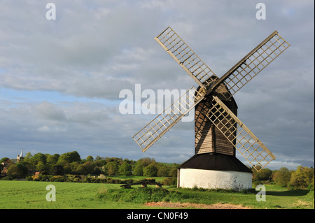 Pitstone Windmill, Ivinghoe, Buckinghamshire, England. This old post ...