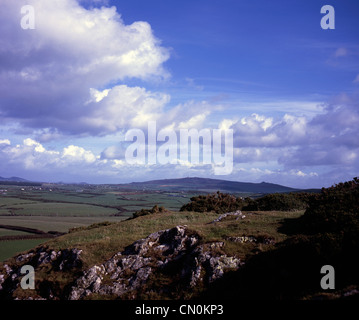 Mynydd Rhiw from Carrog LLeyn Peninsula Gwynedd Wales Stock Photo - Alamy