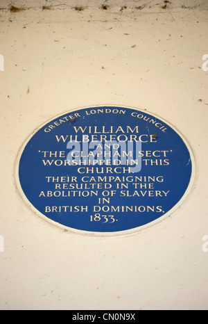William Wilberforce Blue Plaque Stock Photo - Alamy