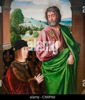 Pierre II Sire de Beaulieu Beaujeu Duke of Bourbon Presented by St ...