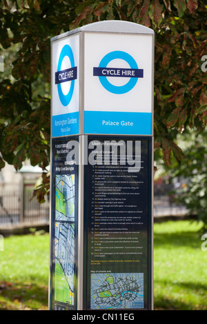 London cycle hire logos and bikes Stock Photo - Alamy
