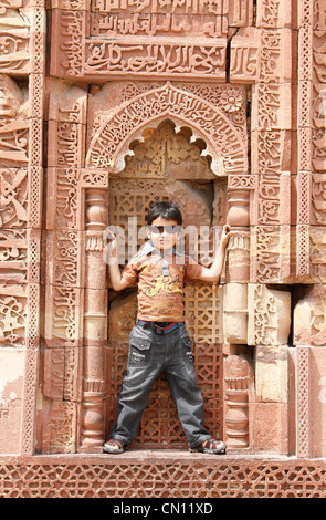 children playing in Qutub Minar New Delhi,India Stock Photo - Alamy