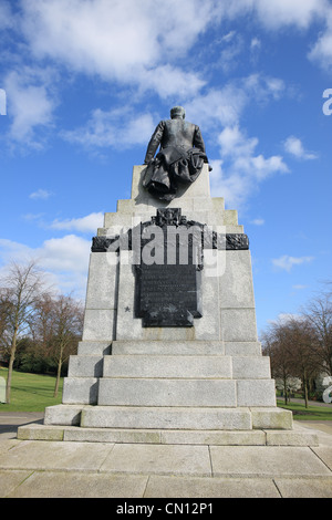 Statue of Andrew Carnegie in Pittencrieff Park Dunfermline Fife ...