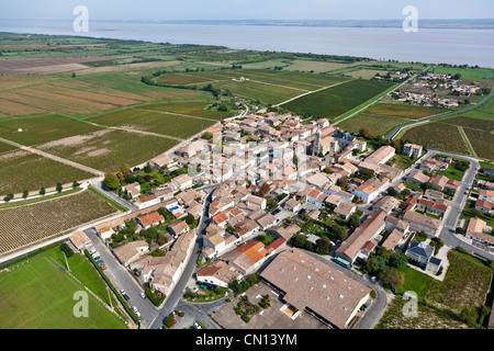 France, Gironde, Saint Estephe, the village surrounded by Saint Estephe ...