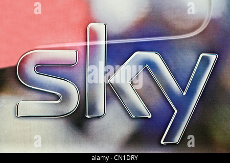 Sky HD box TV television satellite streaming box sky+ bskyb logo name ...