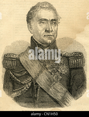 Antique engraving, Auguste de Marmont. Auguste Frédéric Louis Viesse de ...