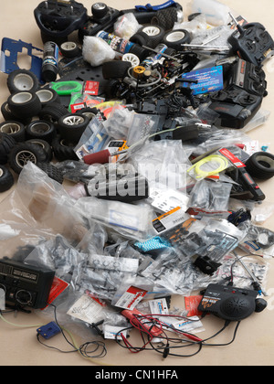 Pile Of Remote Control Car Parts Stock Photo - Alamy