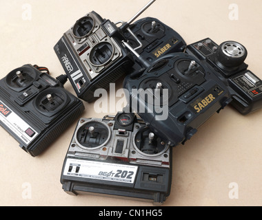 Pile Of Remote Controls For Remote Control Cars Stock Photo - Alamy