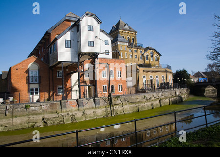 The Mill hotel, River Colne, Colchester, Essex Stock Photo - Alamy