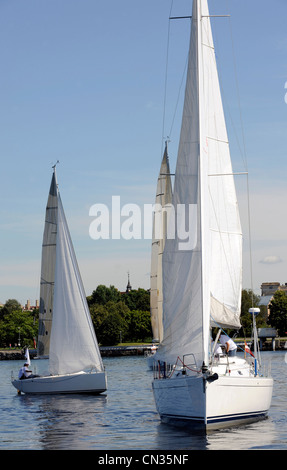 Sailing yachts is catching the wind Stock Photo - Alamy