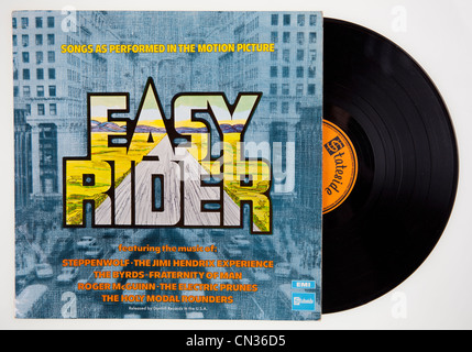 Cover of vinyl compilation soundtrack Easy Rider, released 1969 on ...