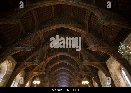 Hammer-beam roof of Westminster Hall, Houses of Parliament Stock Photo ...