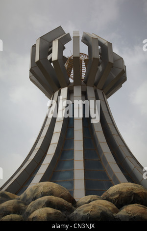 A monument commemorating the 1988 chemical gas attack on Halabja by ...
