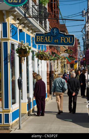 Main Street in Magog, Eastern Townships, Quebec Stock Photo - Alamy