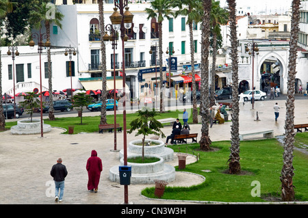 Grand Socco (April 9 1947 Square), New City, Tangier, Morocco, North ...