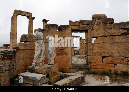 Cyrene. Libya. View of the circular sanctuary of Demeter and Kore with ...