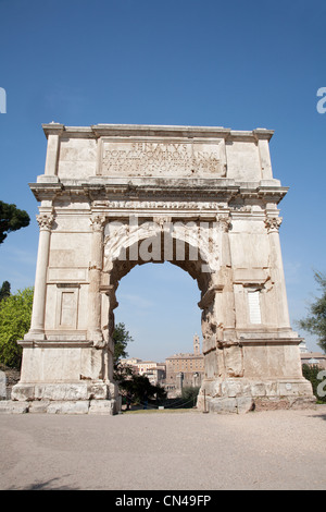 Triumph of Titus - Arch of Titus - Rome, Italy Stock Photo - Alamy