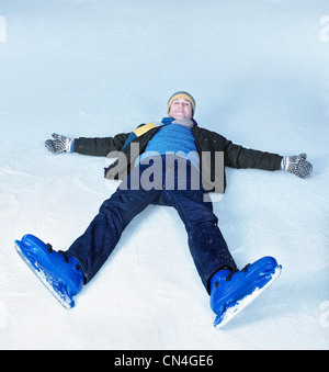 A man, on a white background, full-length, tired Stock Photo - Alamy