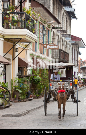 Philippines: Street sign, Mestizo District, Vigan, Ilocos Sur Province ...
