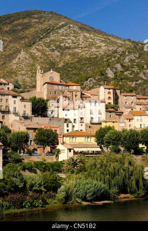Roquebrun, Herault, Languedoc Roussillon, France Stock Photo - Alamy